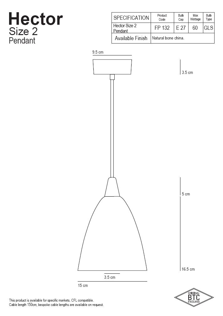 Hector pendant - Studio Kvänum Oslo AS